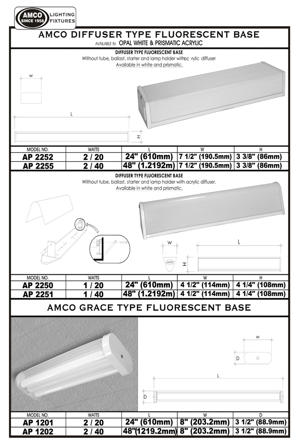 Fluorescent Lamp - Atlantic Manufacturing Co., Inc.